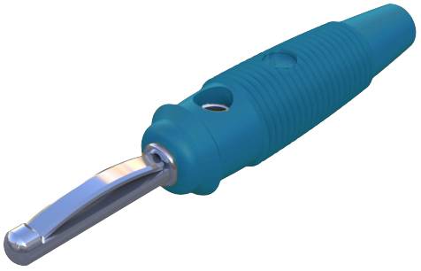 SKS Hirschmann VQ 20 banana utikac ravni muski konektor Pin-fi: 4 mm plava boja