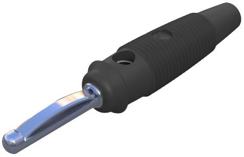 SKS Hirschmann VQ 20 banana utikac ravni muski konektor Pin-fi: 4 mm crna