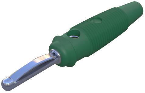 SKS Hirschmann VQ 20 banana utikac ravni muski konektor Pin-fi: 4 mm zelena
