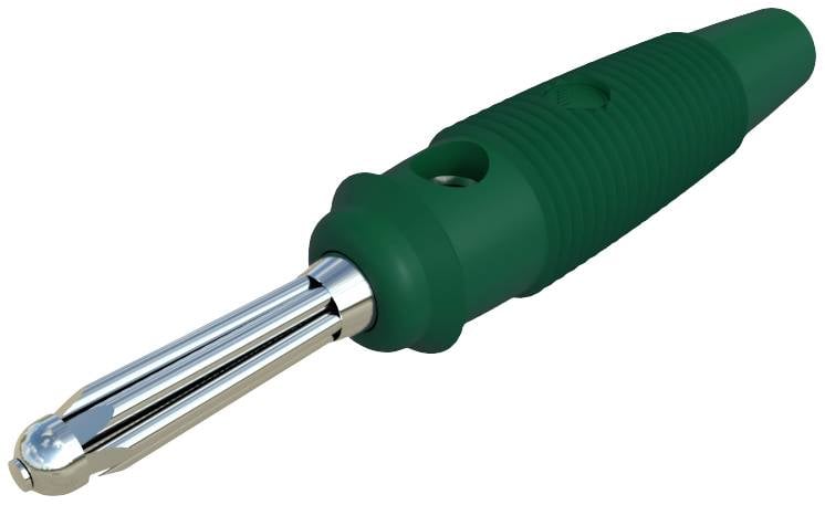 SKS Hirschmann BUELA 20 K olovkasti utikac ravni muski konektor Pin-fi: 4 mm zelena