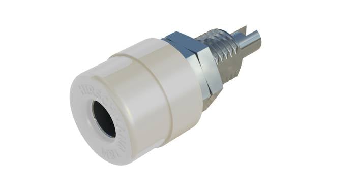 SKS Hirschmann BIL 20 laboratorijski zenski konektor zenski konektor, vertikalna ugradnja Pin-fi: 4 mm bela