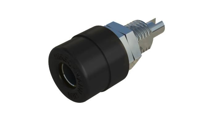 SKS Hirschmann BIL 20 laboratorijski zenski konektor zenski konektor, vertikalna ugradnja Pin-fi: 4 mm crna