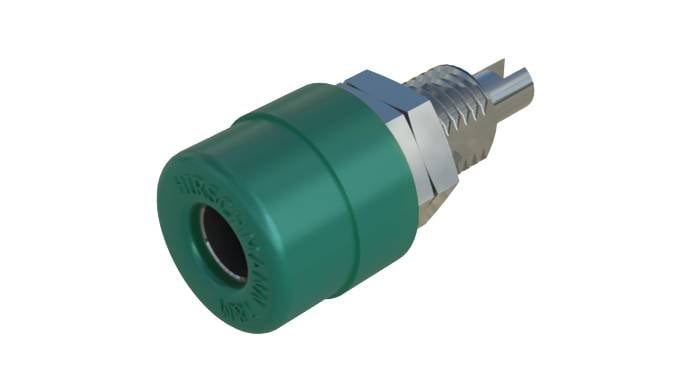 SKS Hirschmann BIL 20 gn laboratorijski zenski konektor zenski konektor, vertikalna ugradnja Pin-fi: 4 mm zelena