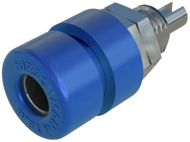 SKS Hirschmann BIL 30 laboratorijski zenski konektor zenski konektor, vertikalna ugradnja Pin-fi: 4 mm plava boja