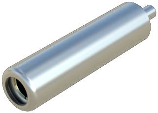 SKS Hirschmann MBU 2 minijaturni laboratorijski zenski konektor zenski konektor, vertikalna ugradnja Pin-fi: 2 mm metalna