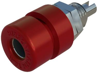 SKS Hirschmann BIL 30 laboratorijski zenski konektor zenski konektor, vertikalna ugradnja Pin-fi: 4 mm crvena