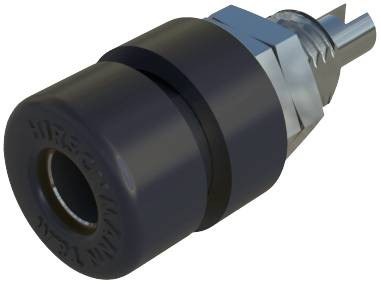 SKS Hirschmann BIL 30 sw laboratorijski zenski konektor zenski konektor, vertikalna ugradnja Pin-fi: 4 mm crna