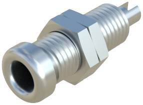 SKS Hirschmann BU 10 laboratorijski zenski konektor zenski konektor, vertikalna ugradnja Pin-fi: 4 mm niklovani