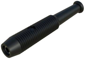 SKS Hirschmann MKU 1 minijaturni laboratorijski zenski konektor zenski konektor, ravni Pin-fi: 2 mm crna