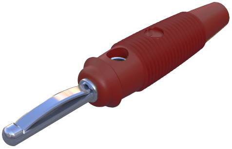 SKS Hirschmann VQ 30 banana utikac ravni muski konektor Pin-fi: 4 mm crvena