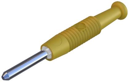 SKS Hirschmann CO MST 3 minijaturni banana utikac ravni muski konektor Pin-fi: 2 mm zuta