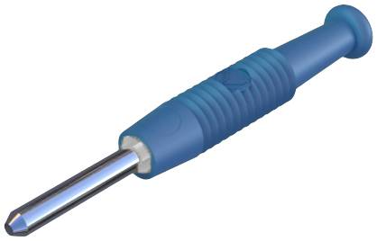 SKS Hirschmann MST 3 minijaturni banana utikac ravni muski konektor Pin-fi: 2 mm plava boja