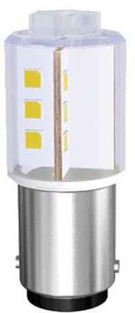 Signal Construct MBRD151258A LED lampa bela BA15D 230 V DC/AC