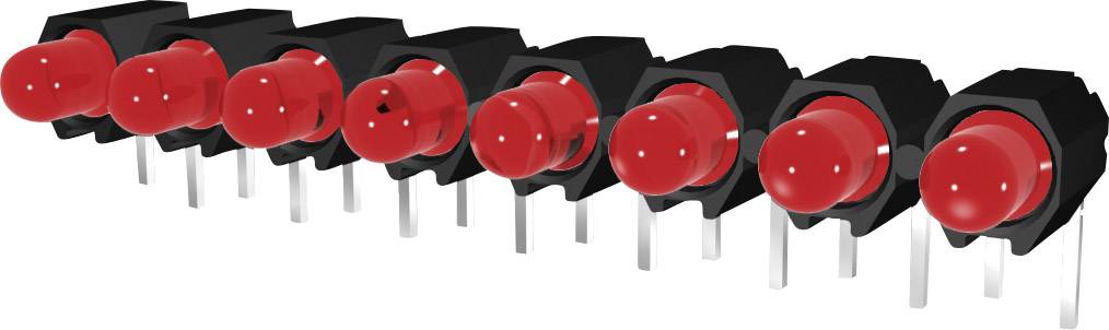 Signal Construct DUHS35822 LED serija 8-struki zelena (D x s x V) 40 x 4.8 x 9.1 mm