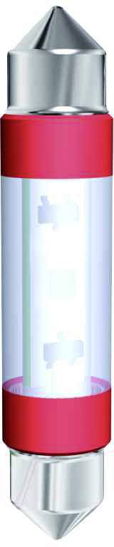 Signal Construct MSOC083904HE LED cevne lampe crvena S8 24 V/AC, 24 V/DC 2.7 lm