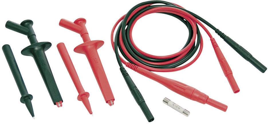 Staubli SET CAT IV komplet sigurnosnih mernih vodova [lamelarni muski konektor 4 mm – lamelarni muski konektor 4 mm] 1.00 m crna, crvena
