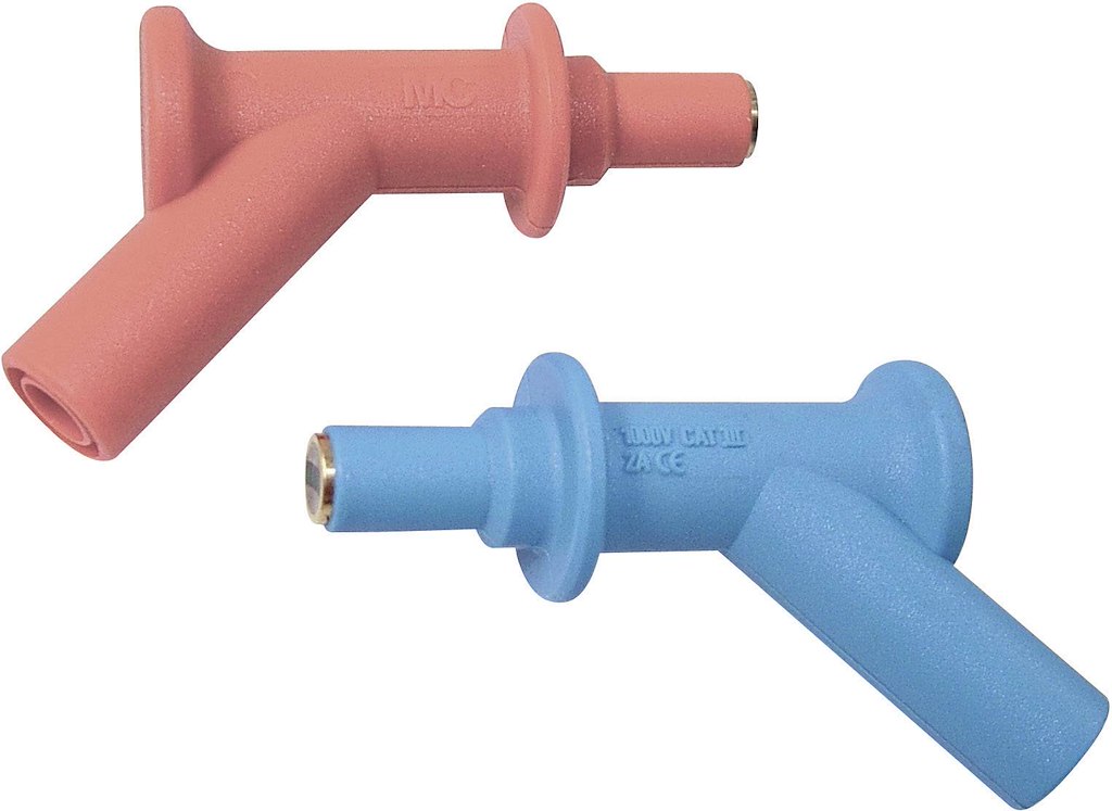 Staubli XMA-7 sigurnosni ispitni vrh uticni prikljucak 4 mm CAT III 1000 V crvena