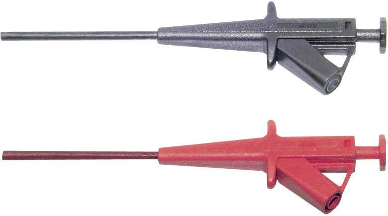 Staubli SKPS4 SET sigurnosna krokodilska stezaljka uticni prikljucak 4 mm CAT II 1000 V crna, crvena
