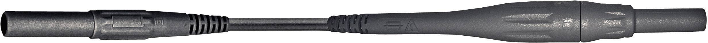 Staubli XSMS-419 sigurnosni merni kabl [lamelarni muski konektor 4 mm – lamelarni muski konektor 4 mm] 1.00 m crna Staubli XSMS-419 sigurnosni merni kabl lamelarni muski konektor 4 mm lamelarni mu...