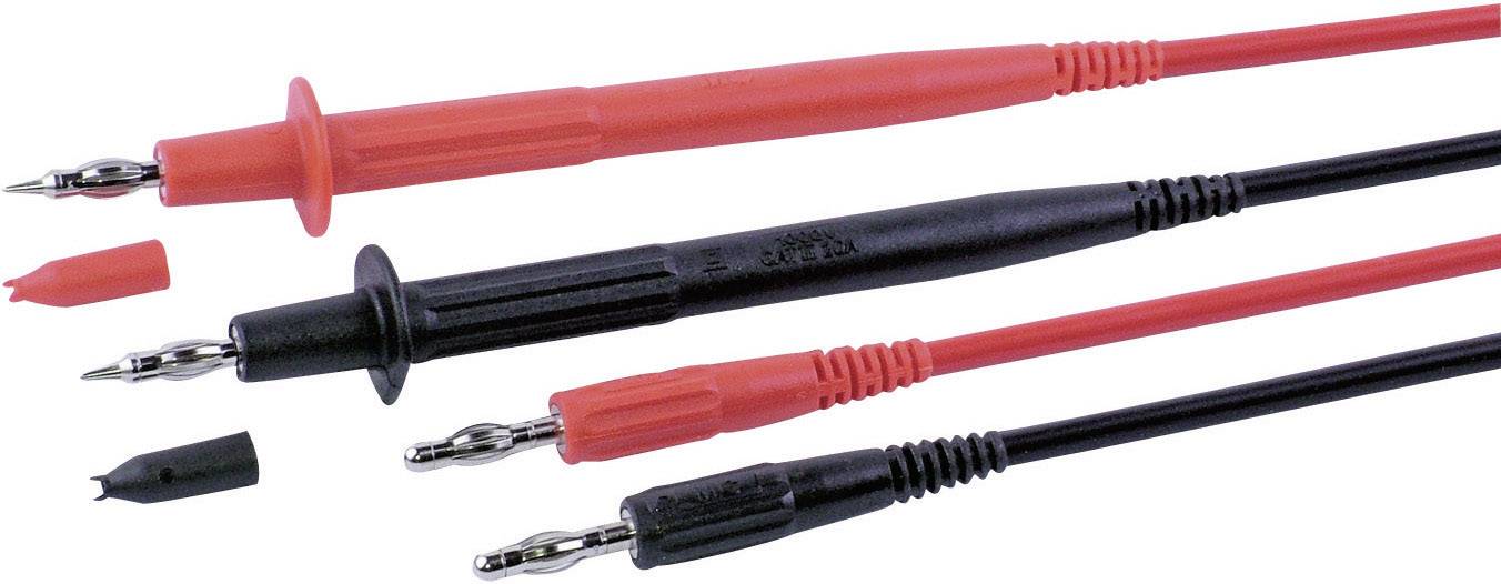 Staubli PLL-145/L-415 FLEXI-2V 1,0 100 CM komplet mernih vodova [lamelarni muski konektor 4 mm – sonda] 1.00 m crna, crvena