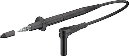 Staubli XPF-484 sigurnosni merni kabl 4 mm sigurnosni utikac 4 mm sigurnosni utikac 1.50 m crna