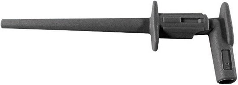 Staubli MICROGRIP-XB sigurnosna krokodilska stezaljka uticni prikljucak 2 mm CAT II 300 V crna