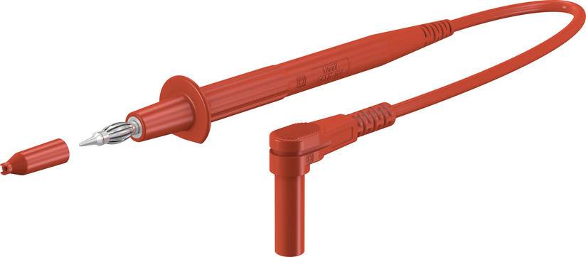 Staubli XPF-484 sigurnosni merni kabl [4 mm sigurnosni utikac – 4 mm sigurnosni utikac] 1.00 m crvena