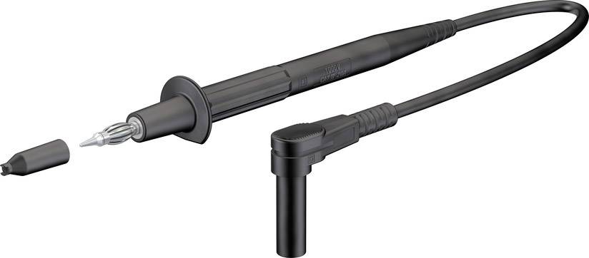 Staubli XPF-484 sigurnosni merni kabl 4 mm sigurnosni utikac 4 mm sigurnosni utikac 1.00 m crna