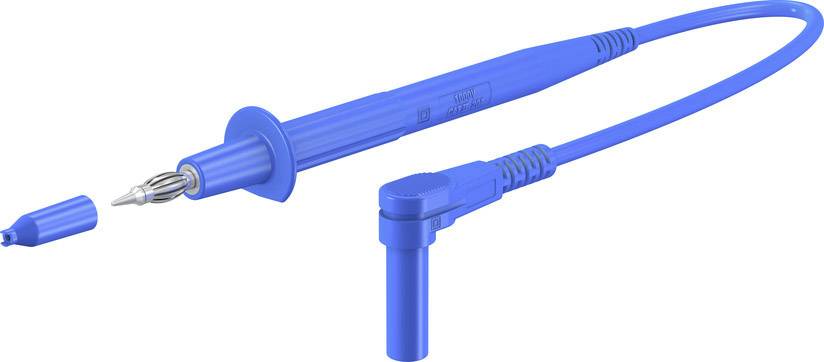 Staubli XPF-484 sigurnosni merni kabl 4 mm sigurnosni utikac 4 mm sigurnosni utikac 1.00 m plava boja
