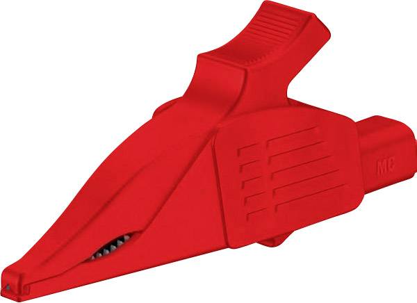 Staubli XDK-1033 RT sigurnosna krokodilska stezaljka uticni prikljucak 4 mm CAT II 1000 V crvena