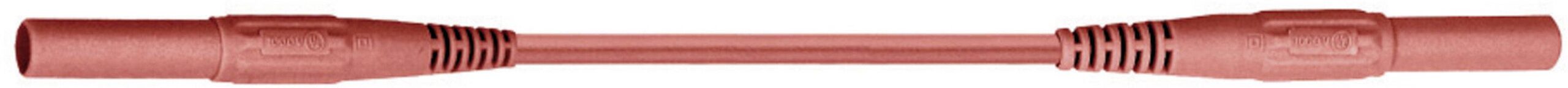 Staubli XMS-419 sigurnosni merni kabl lamelarni muski konektor 4 mm lamelarni muski konektor 4 mm 0.50 m crvena