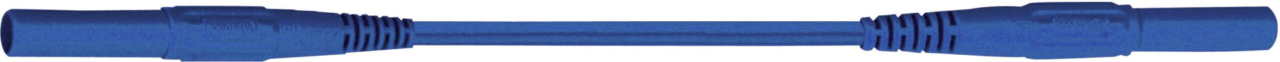 Staubli XMS-419 sigurnosni merni kabl lamelarni muski konektor 4 mm lamelarni muski konektor 4 mm 1.50 m plava boja