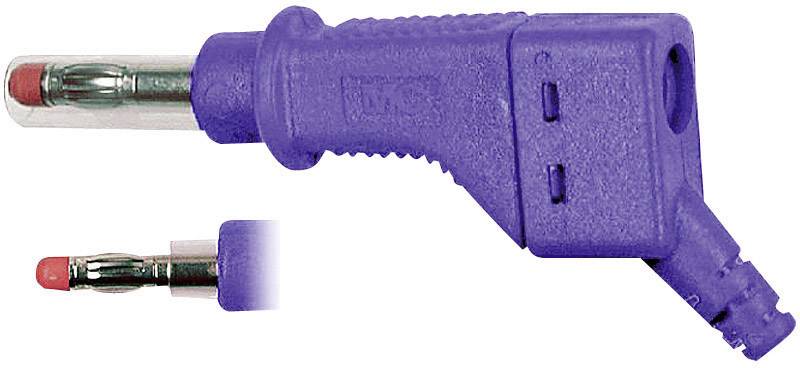 Staubli XZGL-425 lamelarni utikac ravni muski konektor Pin-fi: 4 mm ljubicasta