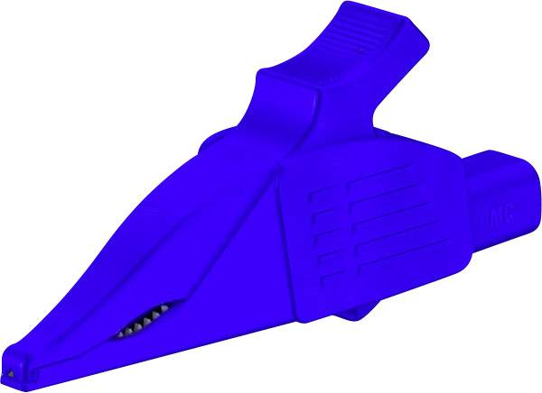 Staubli XDK-1033 BL sigurnosna krokodilska stezaljka uticni prikljucak 4 mm CAT II 1000 V plava boja