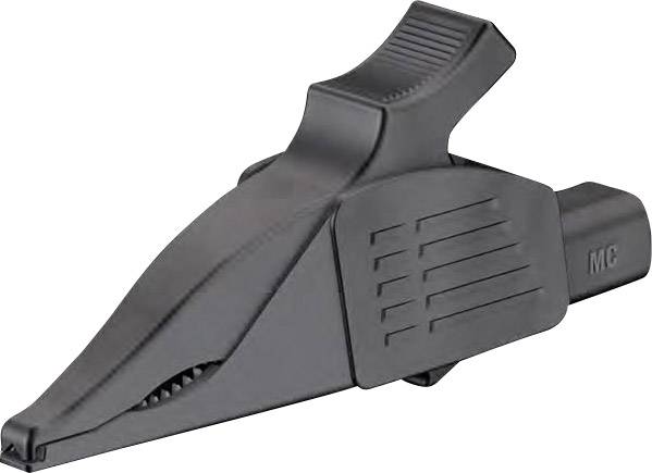 Staubli XDK-1033 SW sigurnosna krokodilska stezaljka uticni prikljucak 4 mm CAT II 1000 V crna