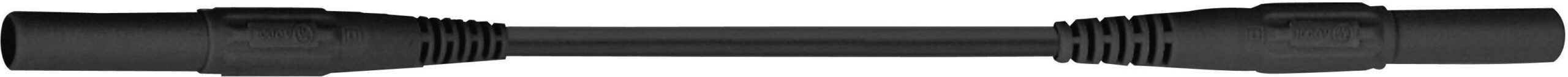Staubli XMF-419 sigurnosni merni kabl lamelarni muski konektor 4 mm lamelarni muski konektor 4 mm 1.00 m crna