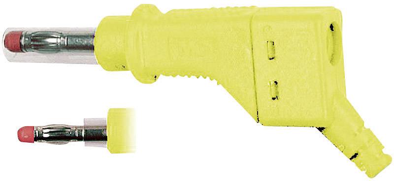 Staubli XZGL-425 lamelarni utikac ravni muski konektor Pin-fi: 4 mm zuta