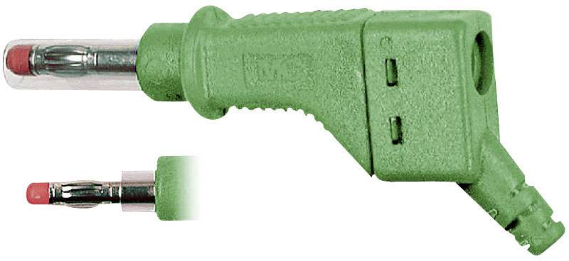 Staubli XZGL-425 lamelarni utikac ravni muski konektor Pin-fi: 4 mm zelena