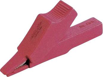 Staubli SKK-200 RT sigurnosna krokodilska stezaljka uticni prikljucak 2 mm CAT III 600 V crvena