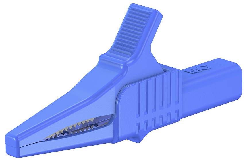 Staubli XKK-1001 sigurnosna krokodilska stezaljka uticni prikljucak 4 mm CAT II 1000 V plava boja
