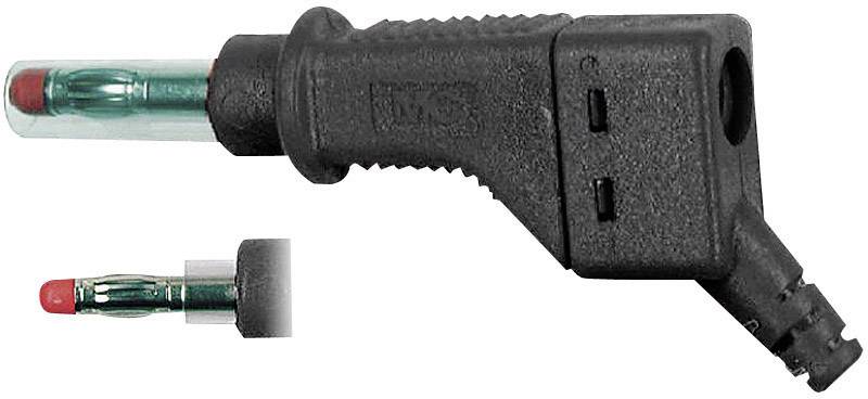 Staubli XZGL-425 lamelarni utikac ravni muski konektor Pin-fi: 4 mm crna