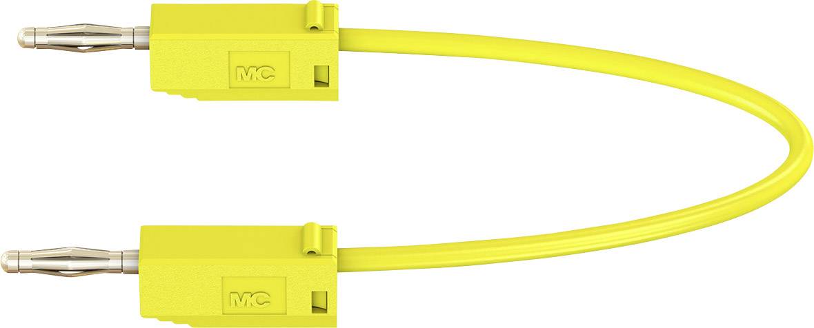 Stäubli LK205 merni vod 45,00 cm 30 V/AC, 60 V/DC 10 A žuta