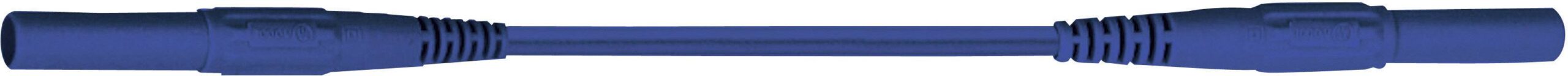 Staubli XMF-419 sigurnosni merni kabl lamelarni muski konektor 4 mm lamelarni muski konektor 4 mm 1.00 m plava boja