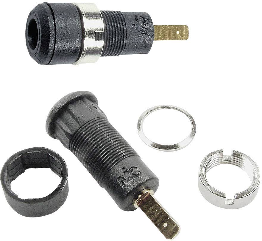 Staubli SLB2-F2,8 laboratorijski zenski konektor zenski konektor, vertikalna ugradnja Pin-fi: 2 mm bela
