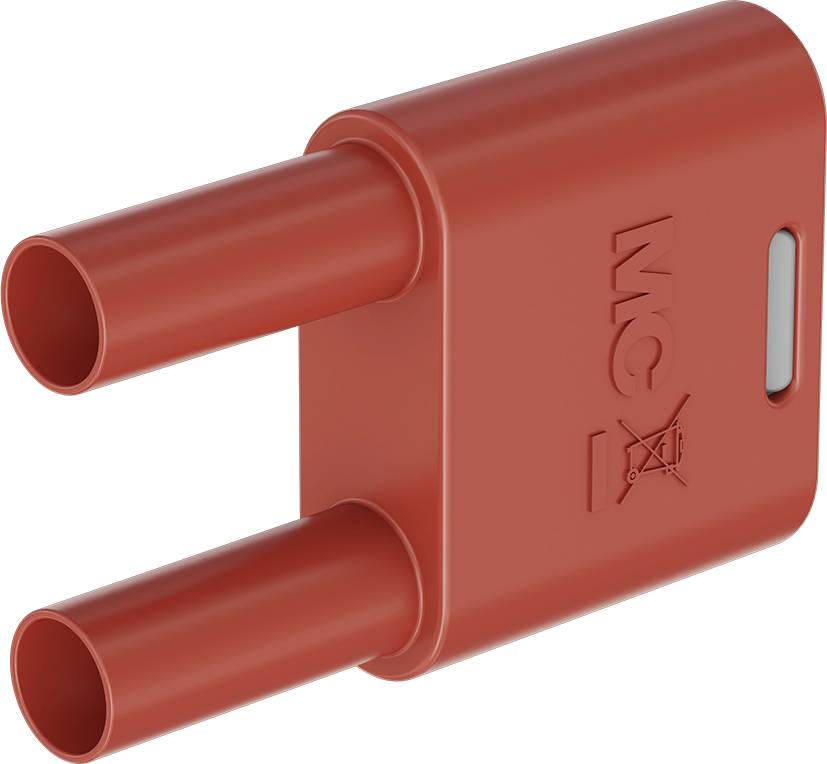 Staubli SKS2-4N-19 spojni utikac crvena Pin-fi: 4 mm Udaljenost nozice: 19 mm