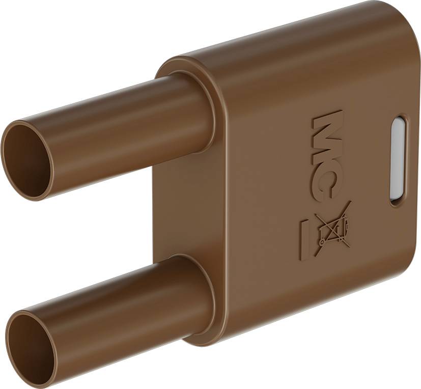 Staubli SKS2-4N-19 spojni utikac smedja boja Pin-fi: 4 mm Udaljenost nozice: 19 mm
