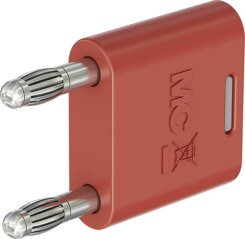 Staubli KS2-4N-19 spojni utikac crvena Pin-fi: 4 mm Udaljenost nozice: 19 mm