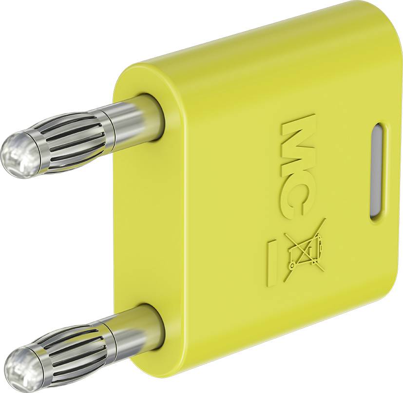 Staubli KS2-4N-19 spojni utikac zuta Pin-fi: 4 mm Udaljenost nozice: 19 mm