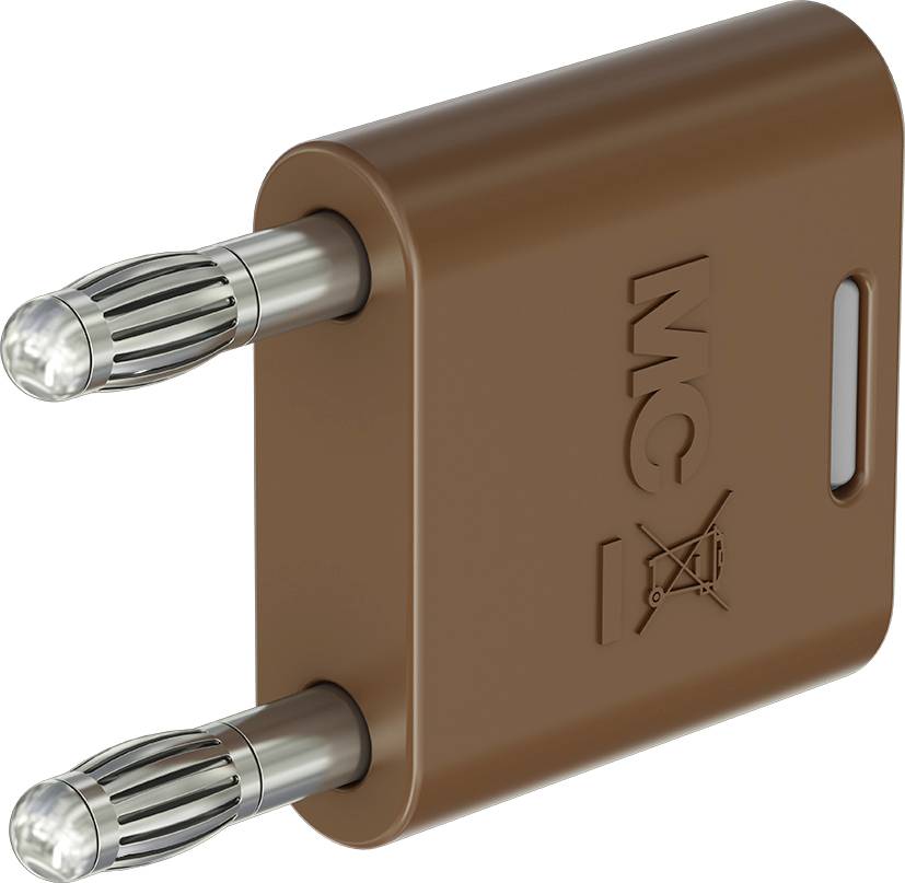 Staubli KS2-4N-19 spojni utikac smedja boja Pin-fi: 4 mm Udaljenost nozice: 19 mm