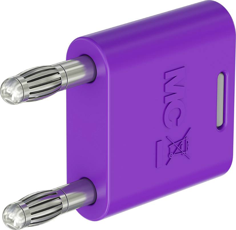 Staubli KS2-4N-19 spojni utikac ljubicasta Pin-fi: 4 mm Udaljenost nozice: 19 mm